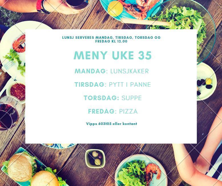 Lunsj uke 35 - MAI-senteret Lørenskog
